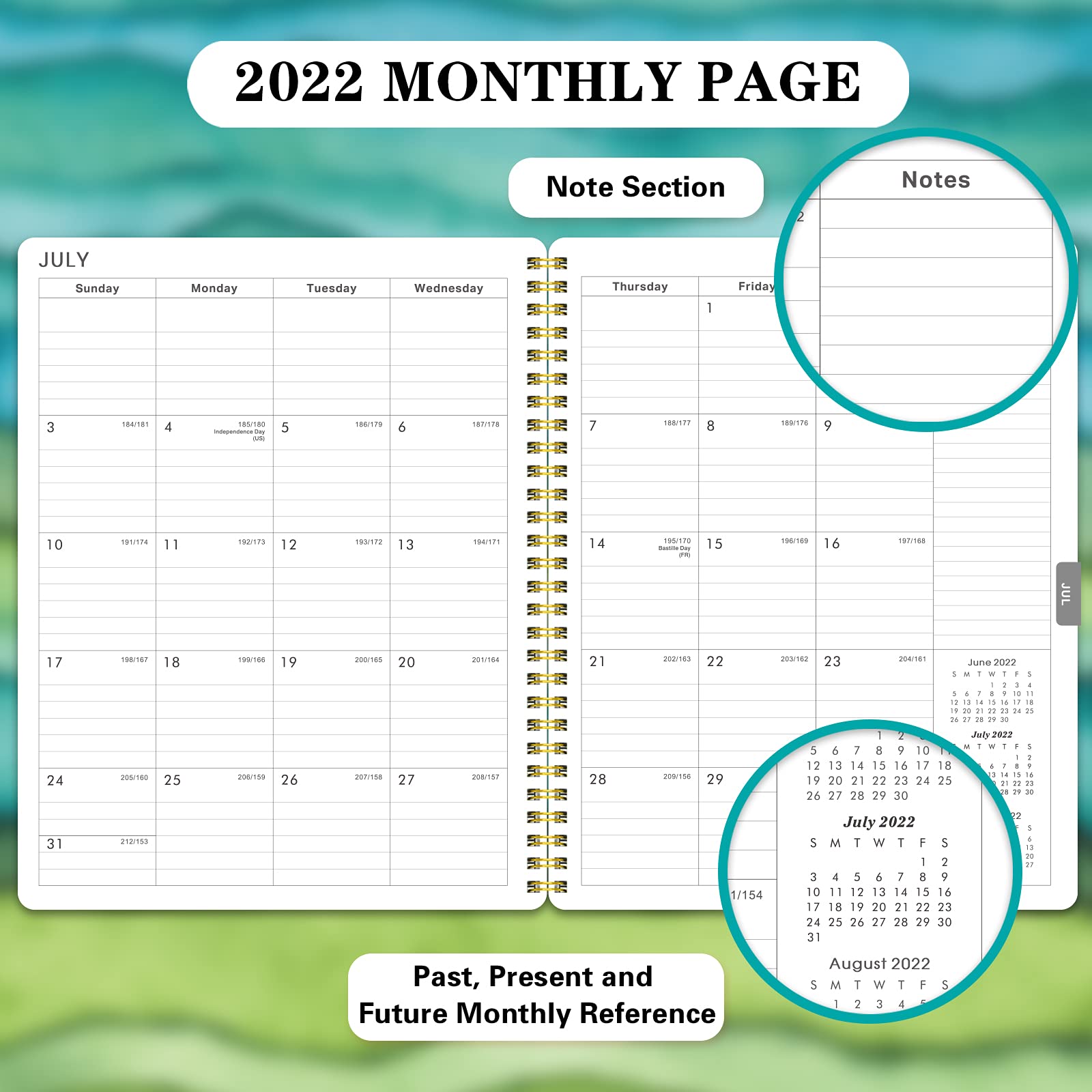 Buy 2022-2023 Planner - Planner 2022-2023 Weekly & Monthly with Tabs, 8 ...