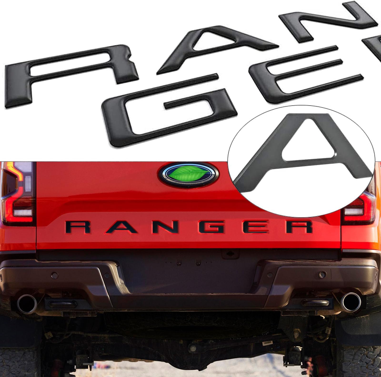 Amazon.com: Putco Ford Ranger Tailgate Lettering Kit - Stainless Steel ...