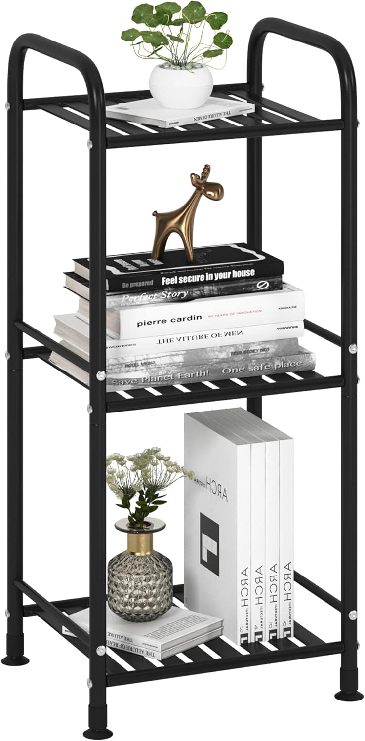 Amazon.com: JSB 3 Tier Narrow Bathroom Shelving Unit, Kitchen Storage ...