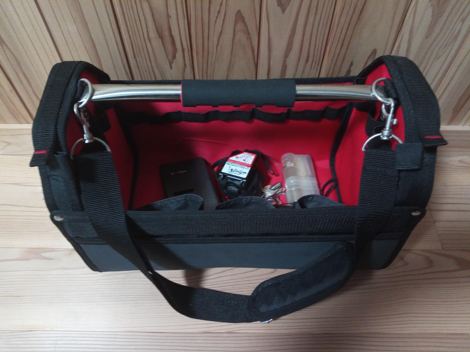 Amazon | E-Value ツールキャリーバッグ 幅約420×奥行約220×高さ約260mm ショルダーベルト付き ETC-OP & 養生クッションマット 約90×180cm マルチ ...