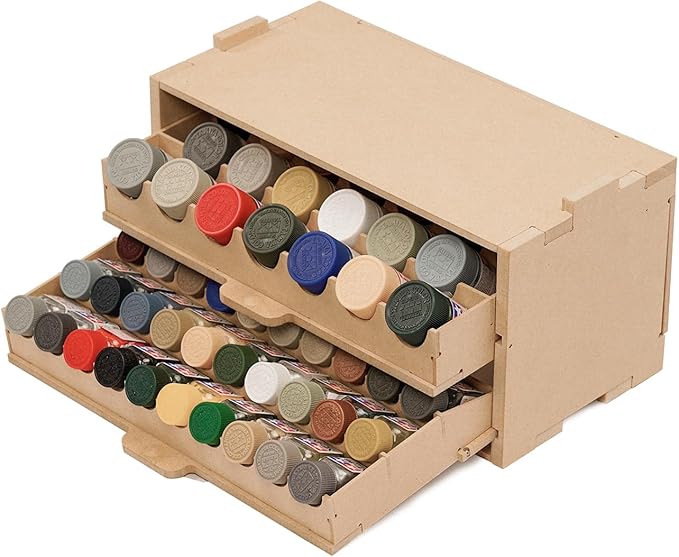 Amazon.com: Bucasso Plastic Model Paint Rack Organizer for 50 Paints ...