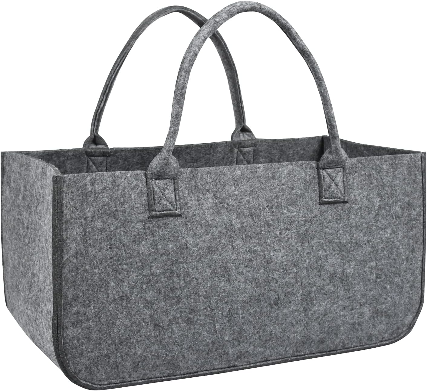 KARAT Filztasche Shopper Holzkorb für Kaminholz, robuste Einkaufstasche ...