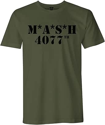 Amazon.com: Mash Men's M.A.S.H. 4077th Red Cross T-Shirt Military Green ...