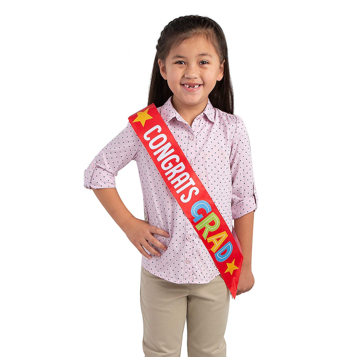 Amazon.com: Fun Express Congrats Grad Kids SASH - Celebrate Their ...