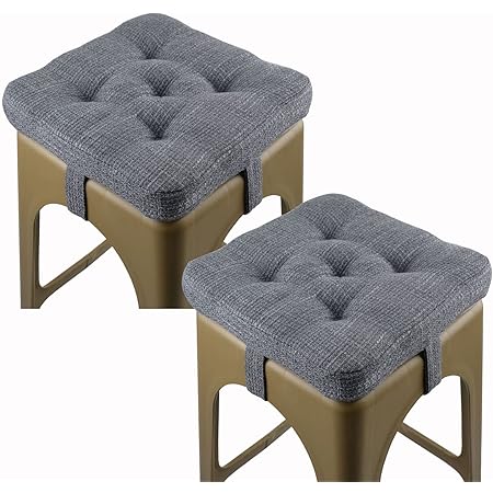 Amazon.com: baibu 12 Inches Square Stool Cushions with Ties for Bar ...