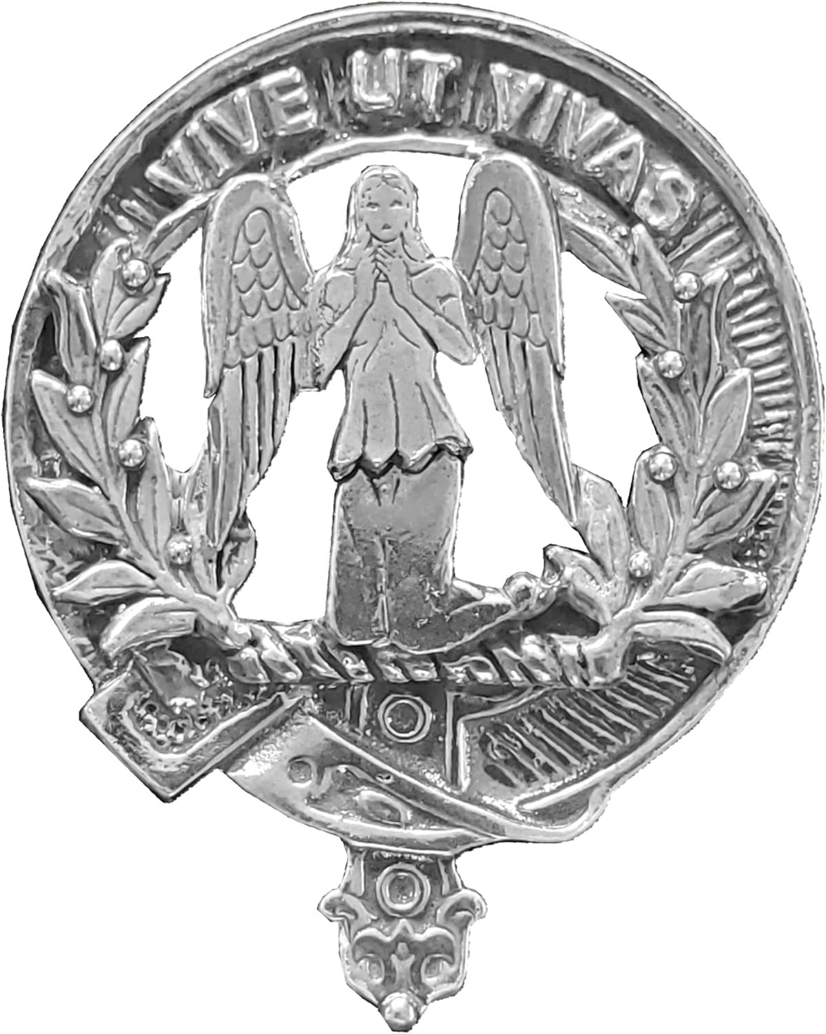Amazon.com: Falconer Clan Crest Scottish Cap Badge - Sterling Silver ...