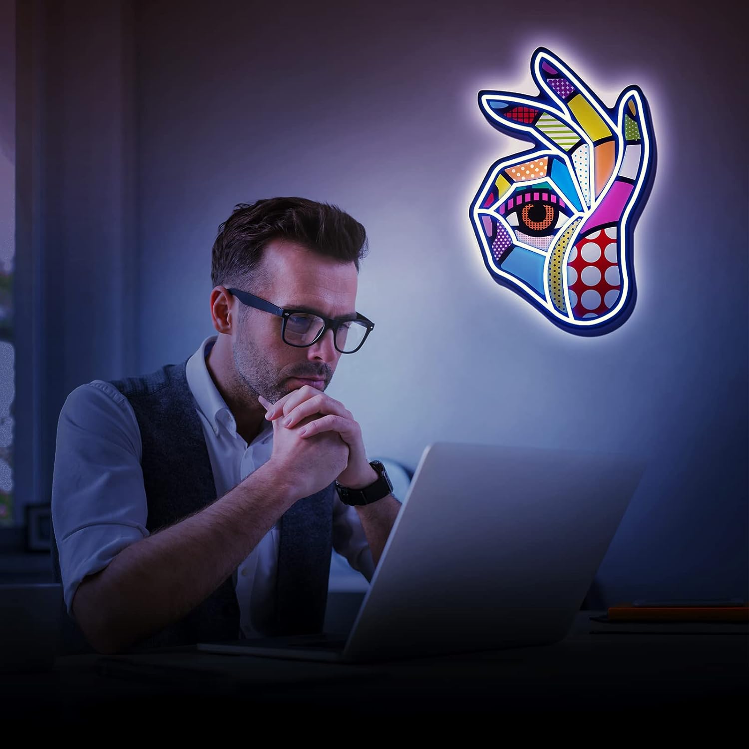 Buy Okay Neon Sign Approval Ok Finger LED Neon Sign,OK Neon Sign Wall ...