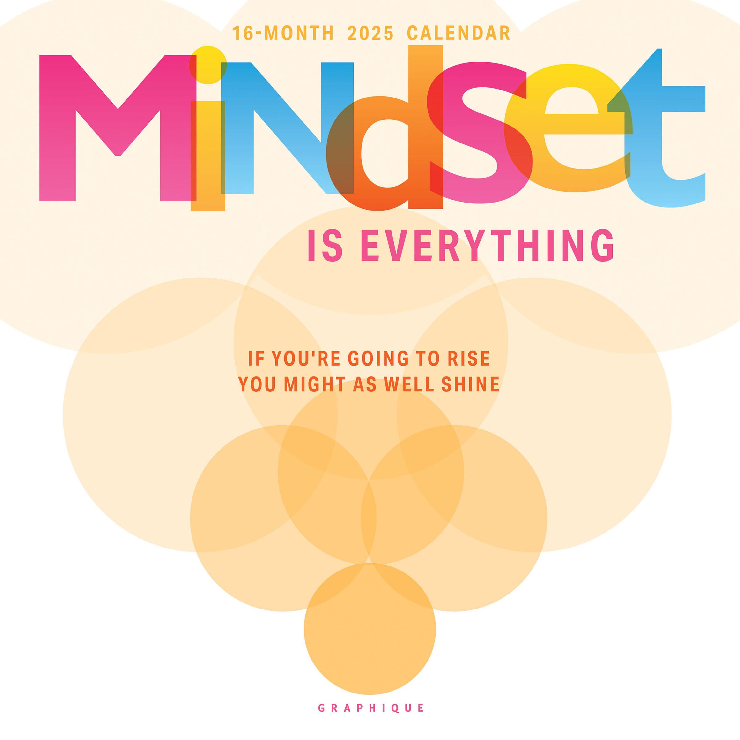Amazon.com: Graphique 2025 Mindset Is Everything Wall Calendar | 12” x ...