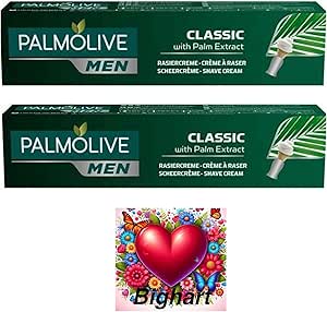 Pack of 2 Palmolive Classic Shaving Cream For Men With Palm Extract And ...