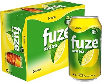 Fuze Iced Tea 341 ml Cans 12 Pack, Previously Nestea (Lemon) : Amazon ...