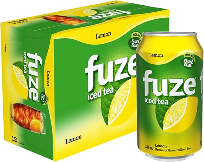 Fuze Iced Tea 341 ml Cans 12 Pack, Previously Nestea (Lemon) : Amazon ...