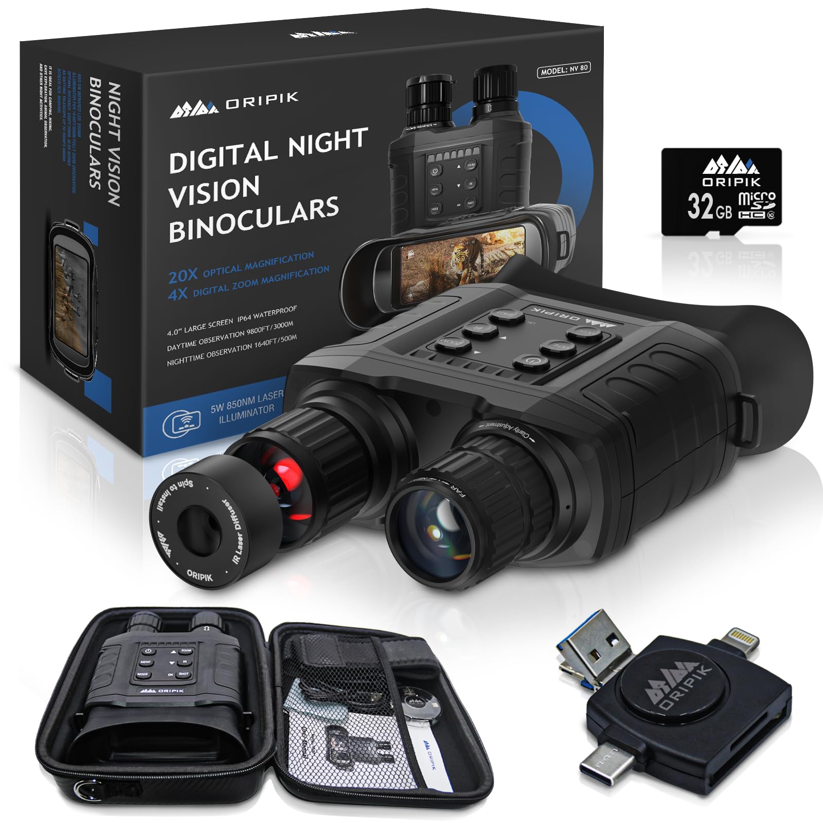 Amazon.com: Night Vision Goggles with Infrared Diffuser - Digital ...