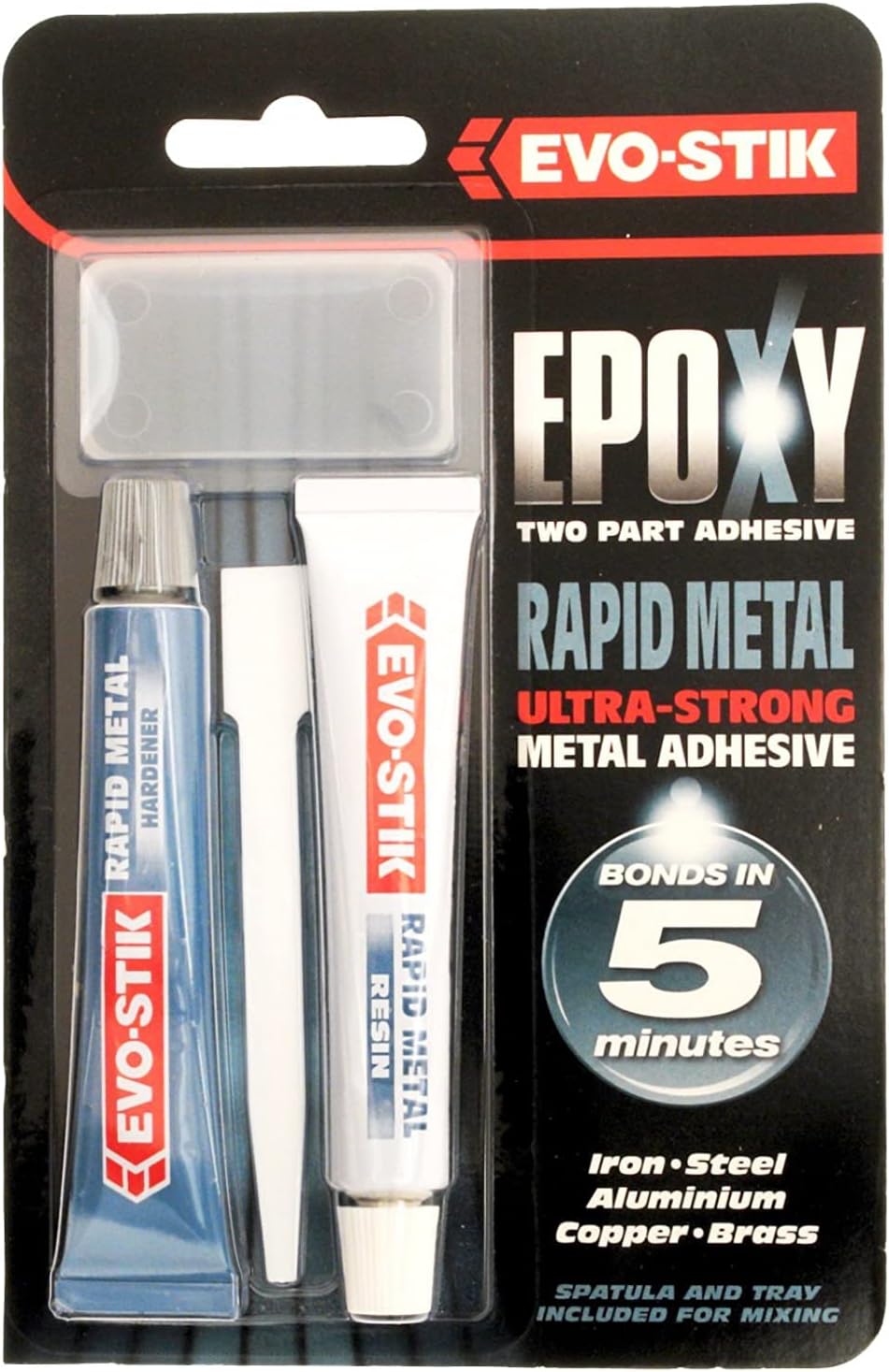 Evostik Epoxy Rapid Metal Two Tubes (5 Mins) - Fluorescent Tubes ...