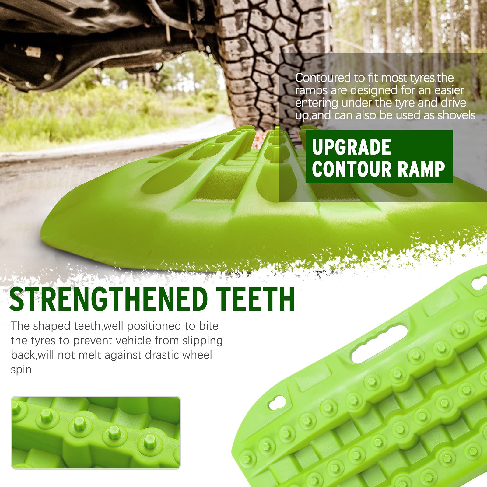 Snapklik.com : BUNKER INDUST Off Road Traction Boads, 2 Pcs Short ...
