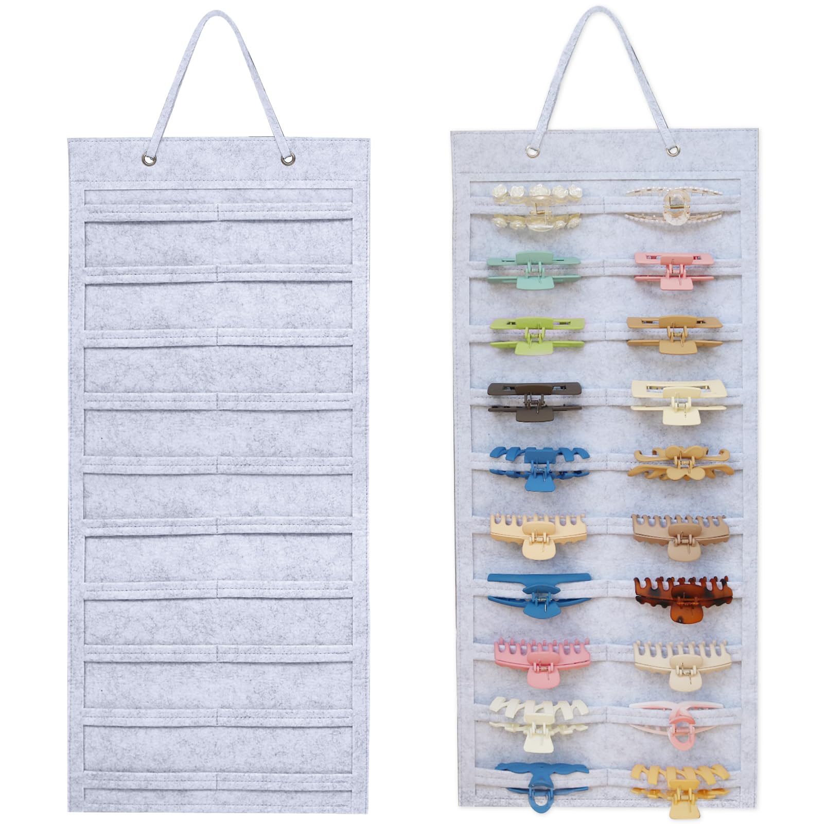 Amazon.com: SMUK Claw Clip Organizer for Women, Hanging Mount Hair ...