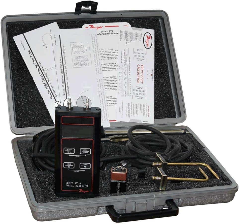 Amazon.com: Dwyer Air Velocity Kits, 477-000T-AV, 0-1" w.c ...