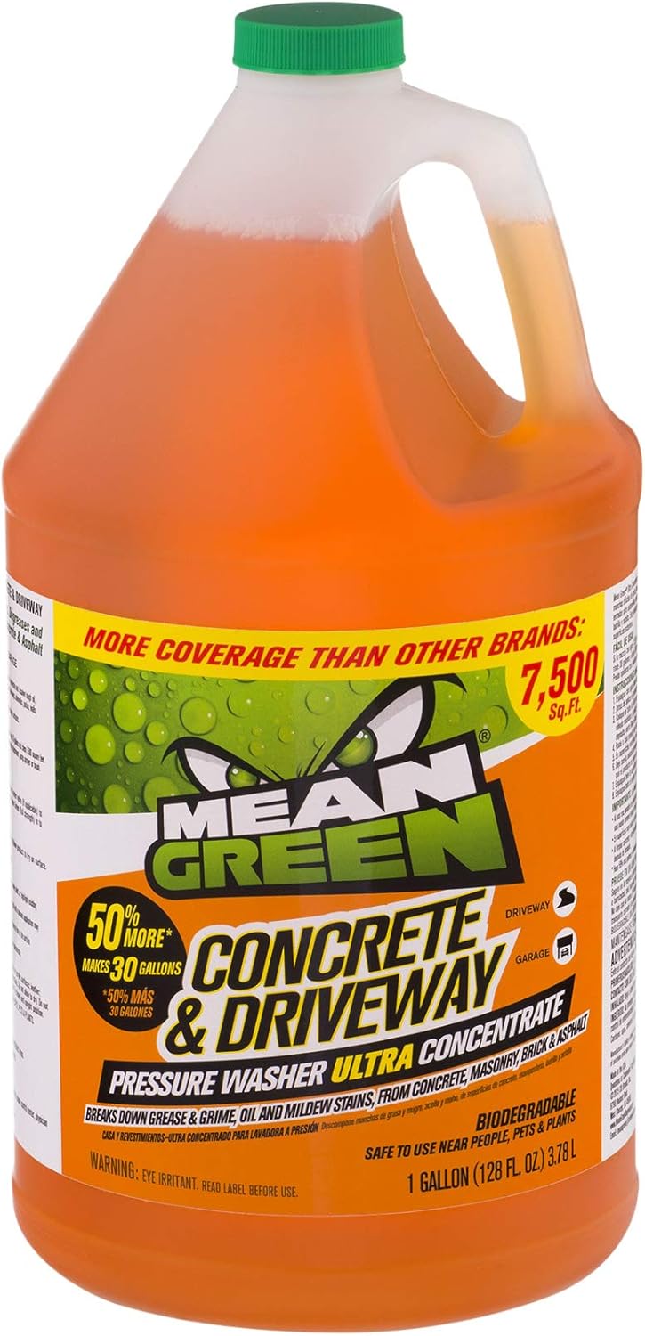 Amazon.com: Mean Green Concrete Driveway Degreaser, 128 fl oz : Health ...