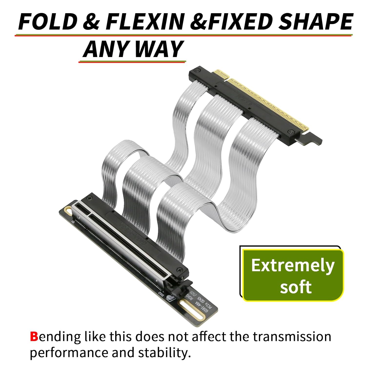 PCIe 5.0 X16 Riser Cable GPU Extension Cable GEN5 Philippines | Ubuy