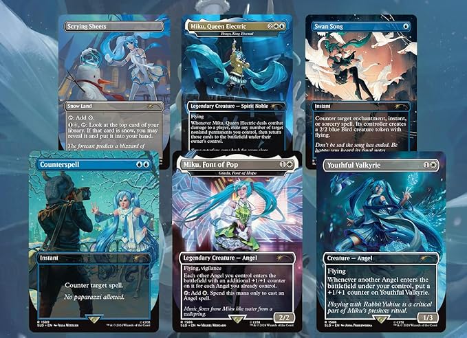 Amazon.com: Magic The Gathering Secret Lair x Hatsune Miku: Winter Diva ...
