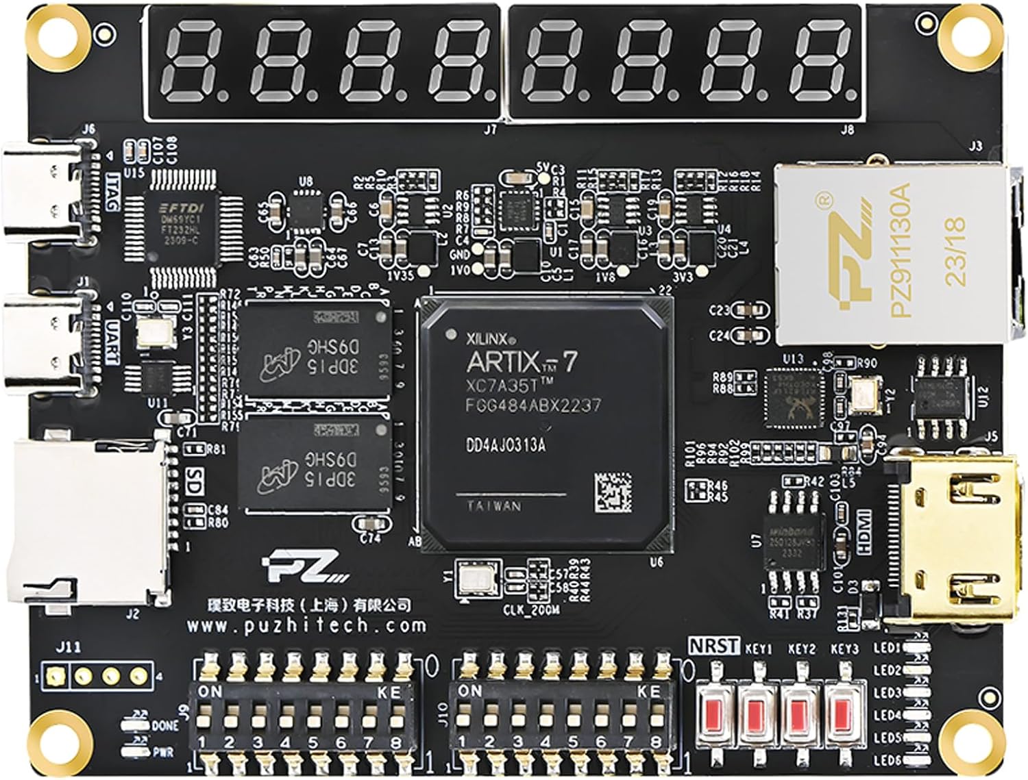 Amazon.com: AMD Xilinx Artix-7 FPGA Development Board XC7A35T 100T HDMI ...