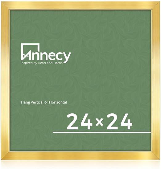 Amazon.com - Annecy 24x24 Picture Frame Gold（1 Pack）, 24 x 24 Picture ...