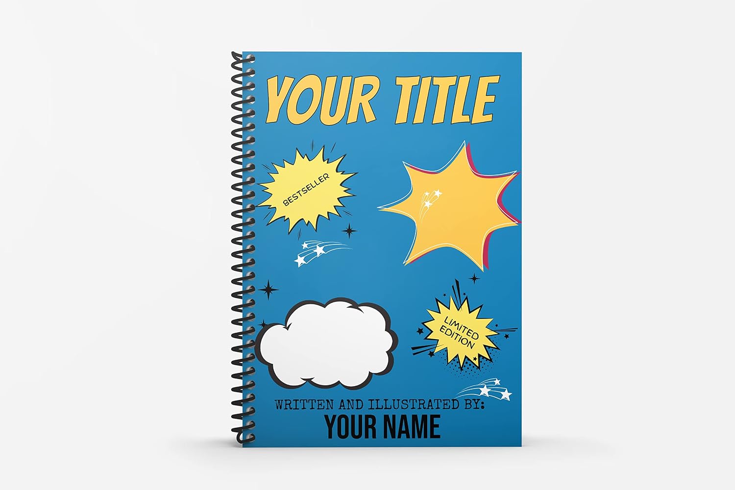Amazon.com: Personalized Comic Book for Kids with Custom Name, Blank ...