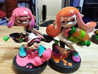 Amazon.com: Nintendo of America amiibo - New Inkling Girl (Neon Pink ...
