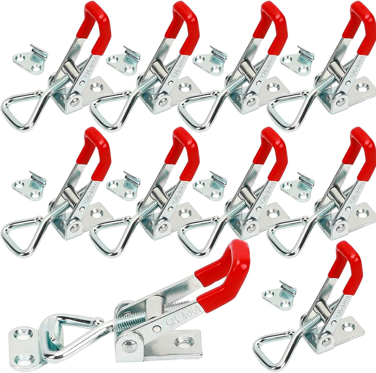 4001 Toggle Clamps Latches, 10 pcs Metal Toggle Catch, Adjustable ...