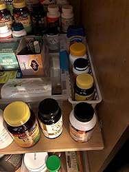 Amazon.com: Mainstays Slim Plastic Storage Trays Baskets in White- Set ...