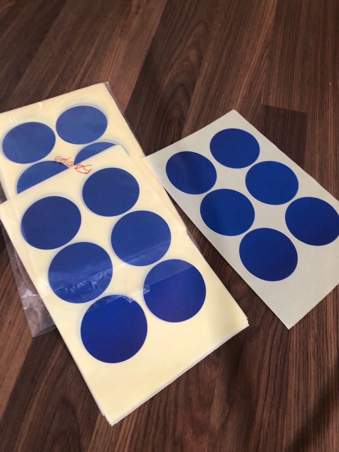 Blue Color Coding Labels for Organizing Inventory 2 Inch Round Circle ...