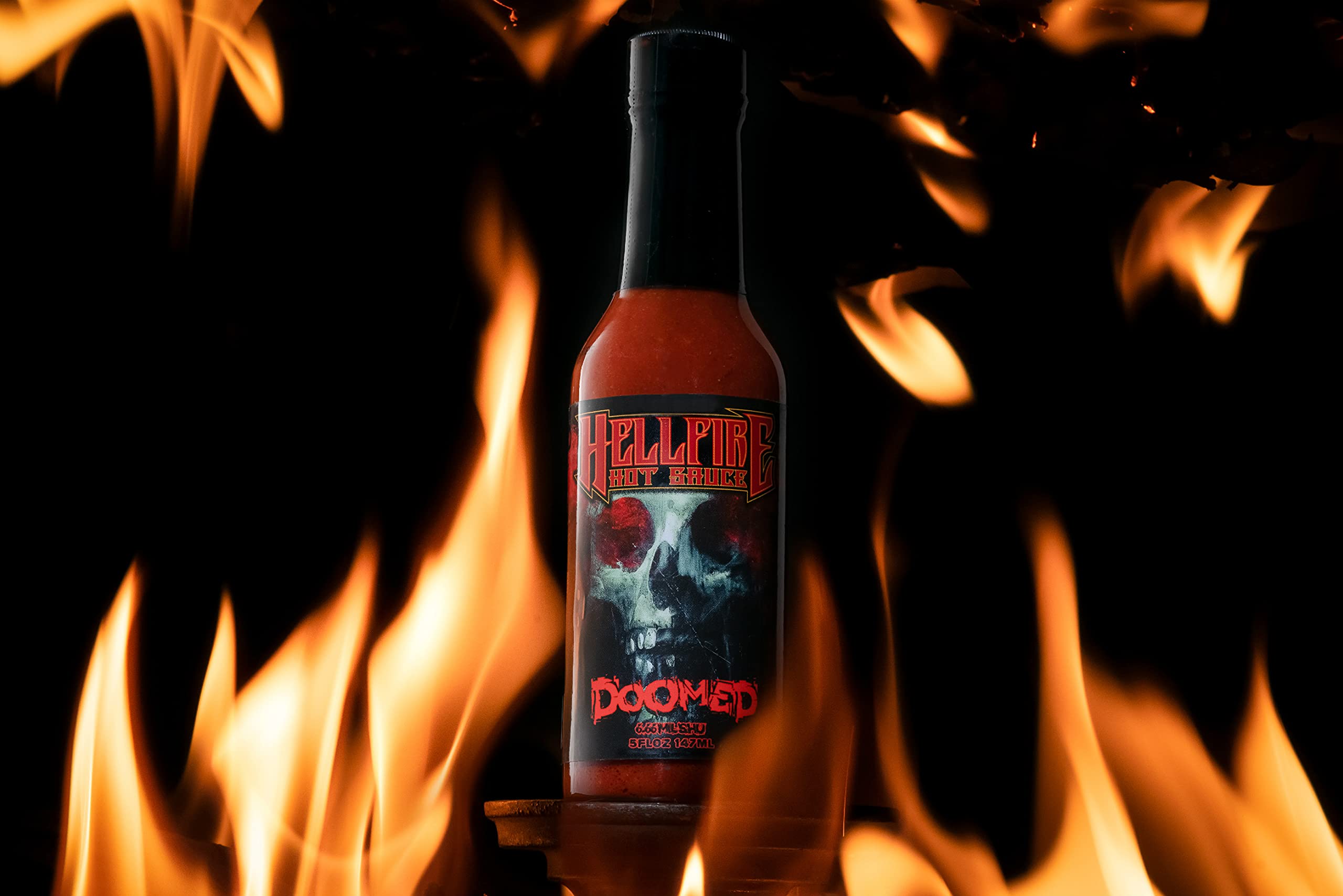 Buy Hellfire Doomed Hot Sauce, Hottest Sauce in the World, Spiked with ...