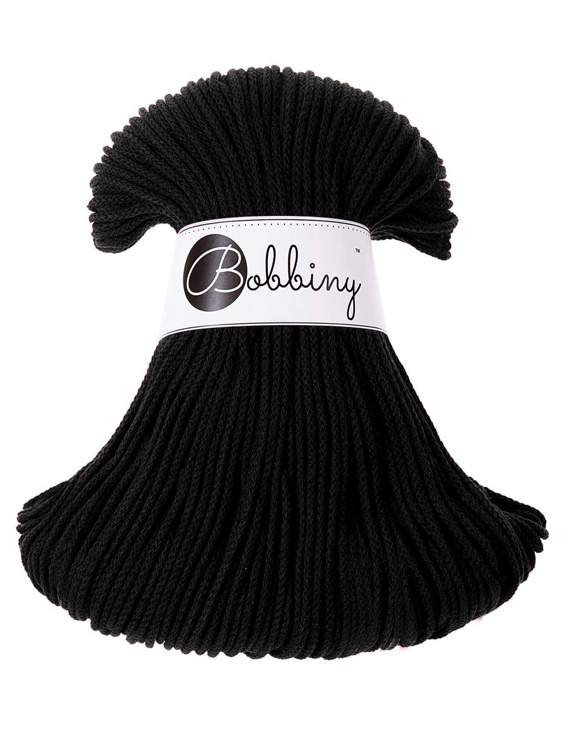 Amazon.com: Bobbiny Junior 3mm Braided Macrame Cord (Black) 108yds ...