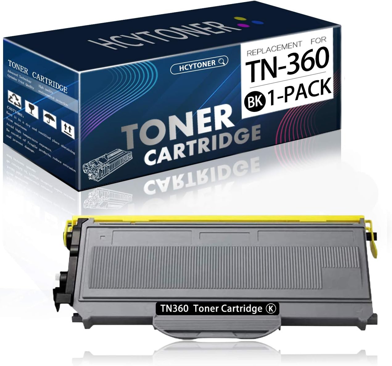 Amazon.com: (1-Pack,Black) TN360 TN-360 Toner Cartridge Replacement for Brother Cartridge TN360 ...