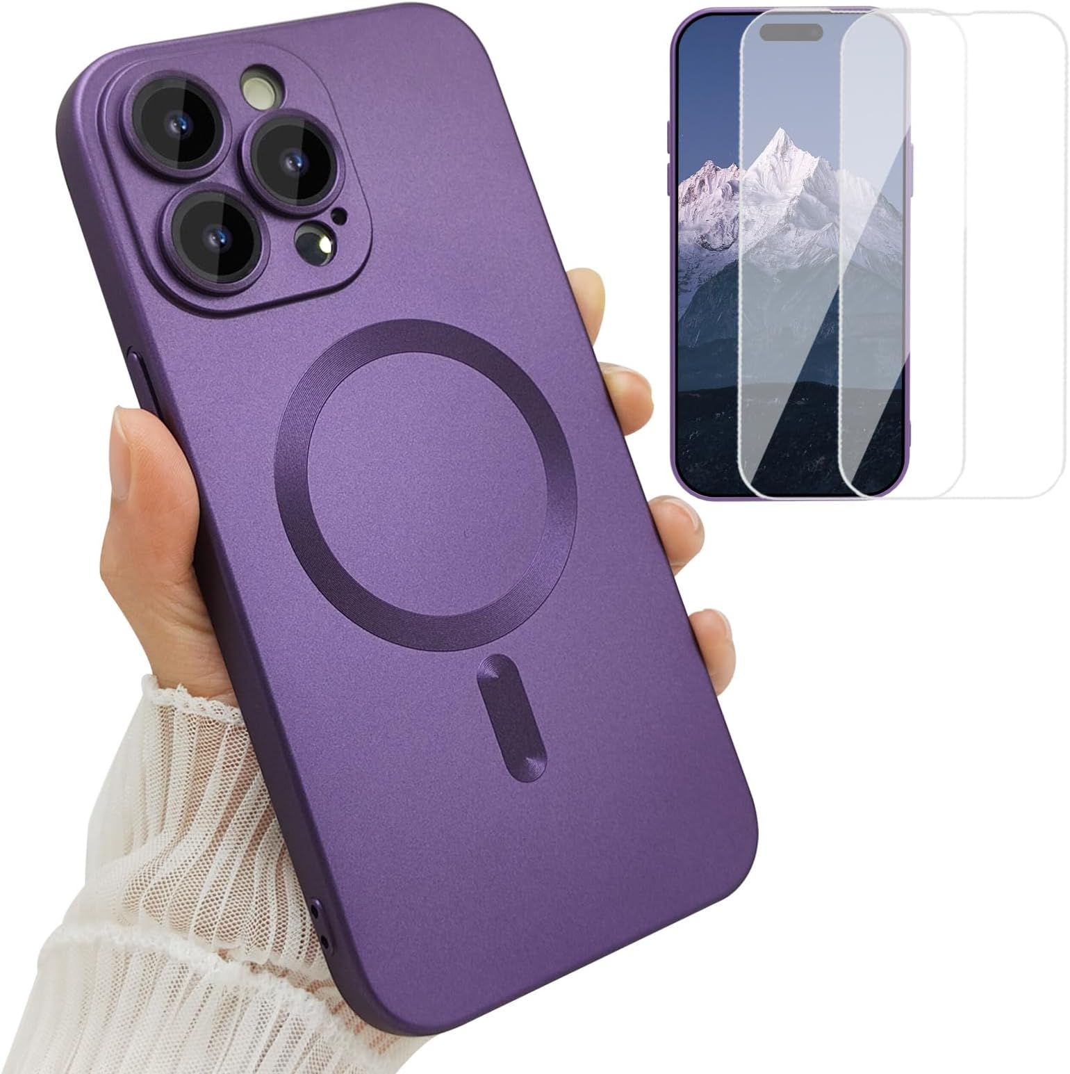 Amazon.com: ankofave Magnetic Case for iPhone 15 Pro Max Phone Case for ...