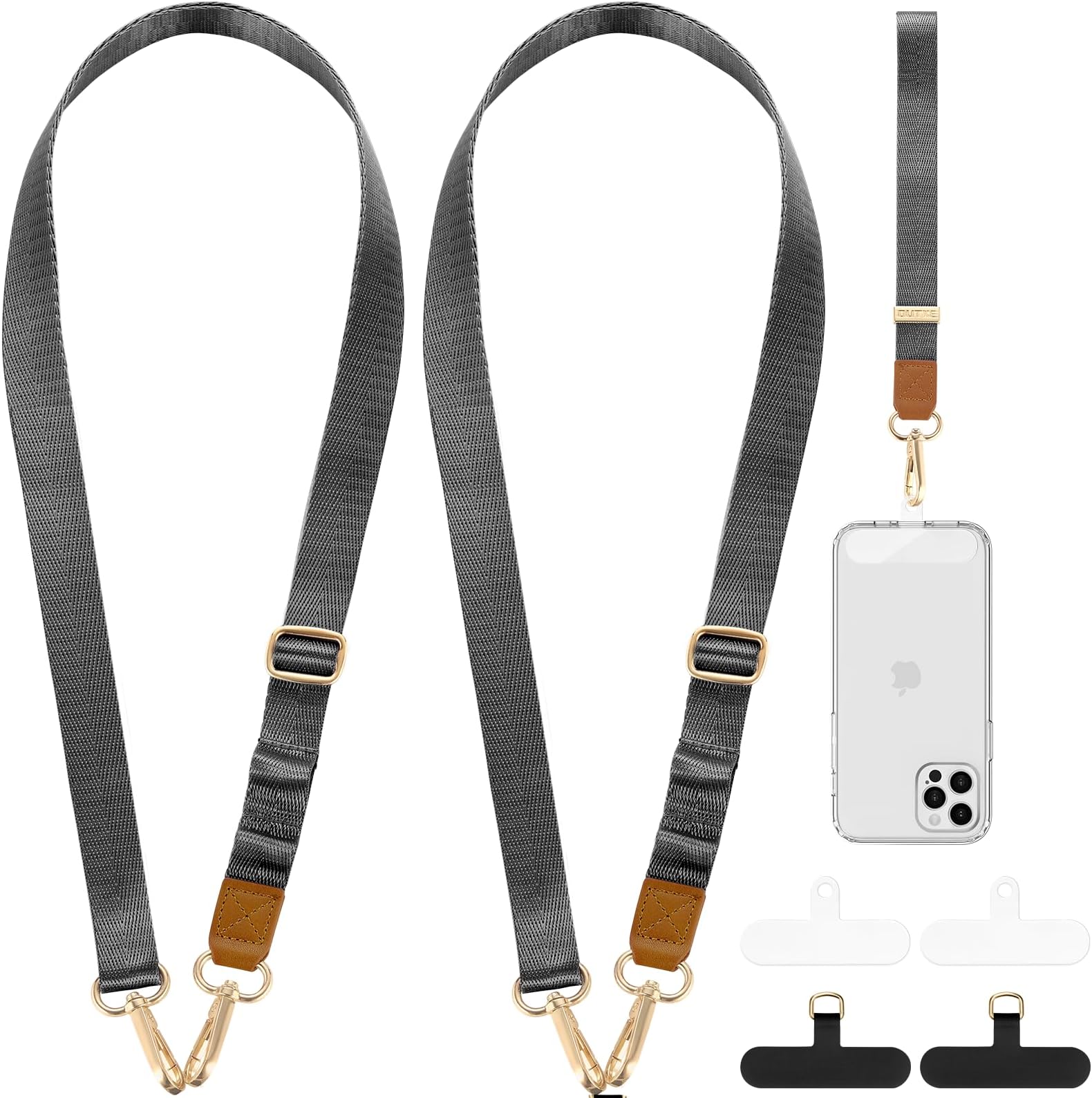 Amazon.com: OUTXE 2× Crossbody Phone Lanyard, 1× Wrist Strap, 4× Tab ...