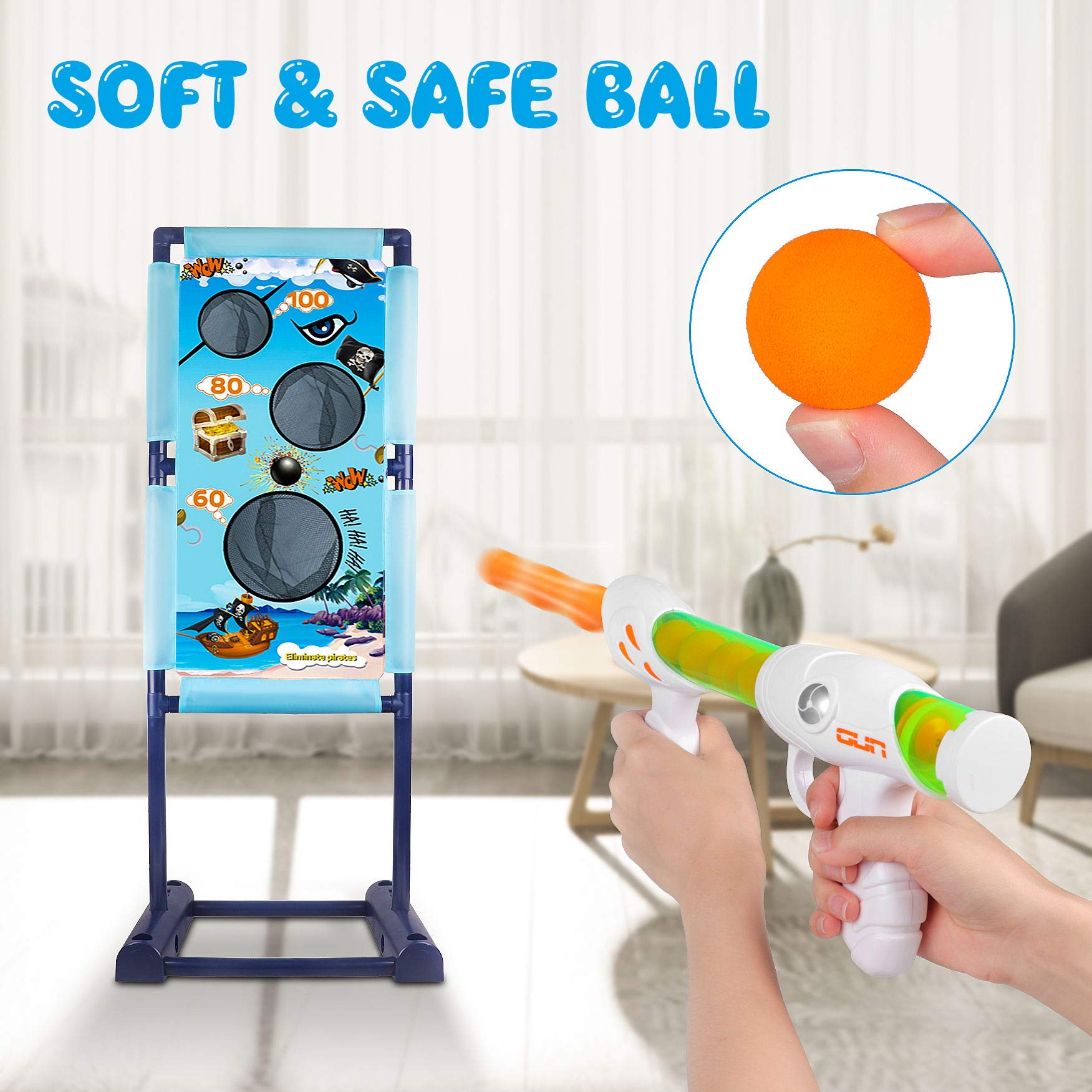 M AOMEIQI Kids Toys for 5 6 7 8 9 10+ Years Old Boys Shooting Game Toy ...