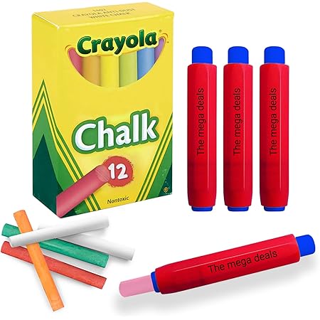 Amazon.com : kedudes Chalk for Kids - 24 Pack Non-Toxic Colored ...