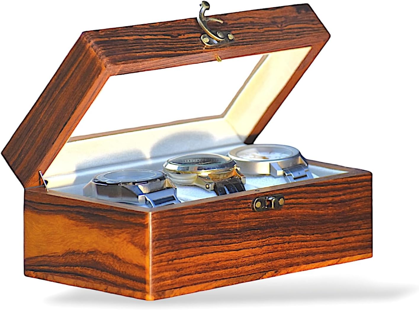 H S B WOOD HANDICRAFT wooden Watch Stand Organiser Handmade in Wooden ...