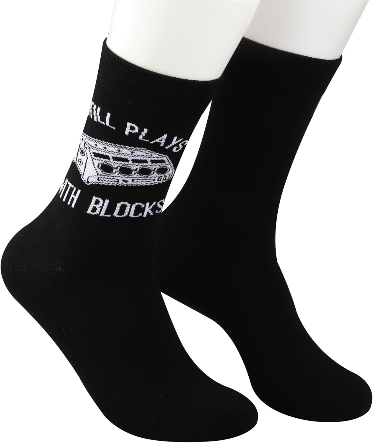 Amazon.com: MBMSO I Still Play with Blocks Mechanic Engine Gift Socks 2 ...