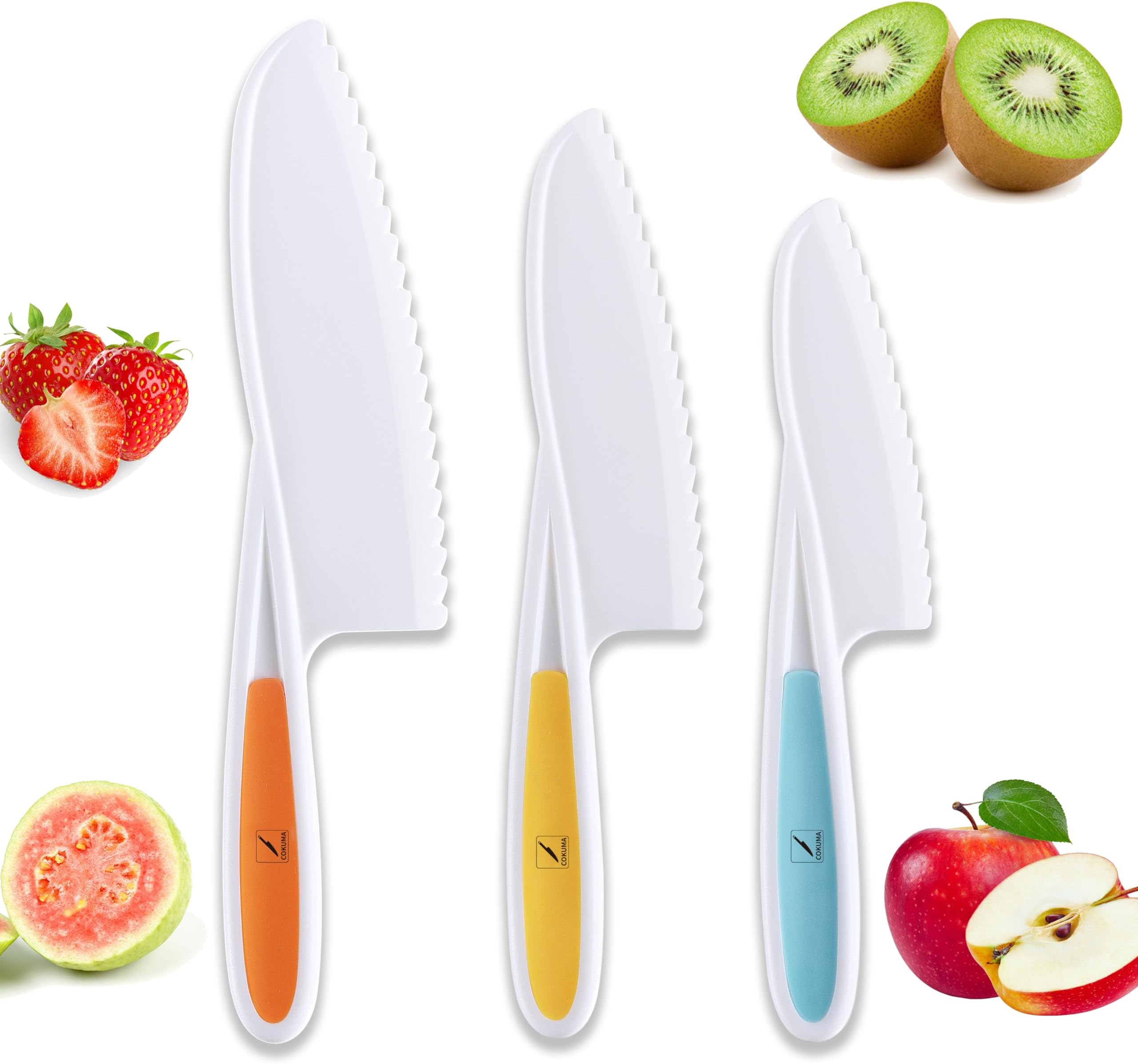 Amazon.com: JOVITEC 10 Pieces Kid Plastic Nylon Cooking Knife Set ...