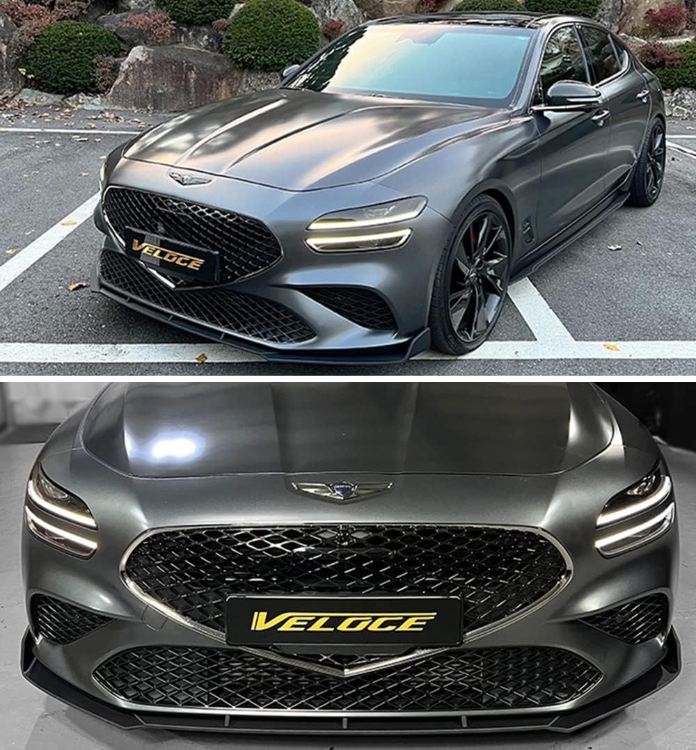 Amazon.com: M&S Veloce Line Type R Front Splitter Lip Kit for Genesis ...