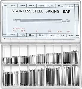 360PCS Watch Spring Bar Tool, Watch Repair Kit Stainless Steel Watch ...