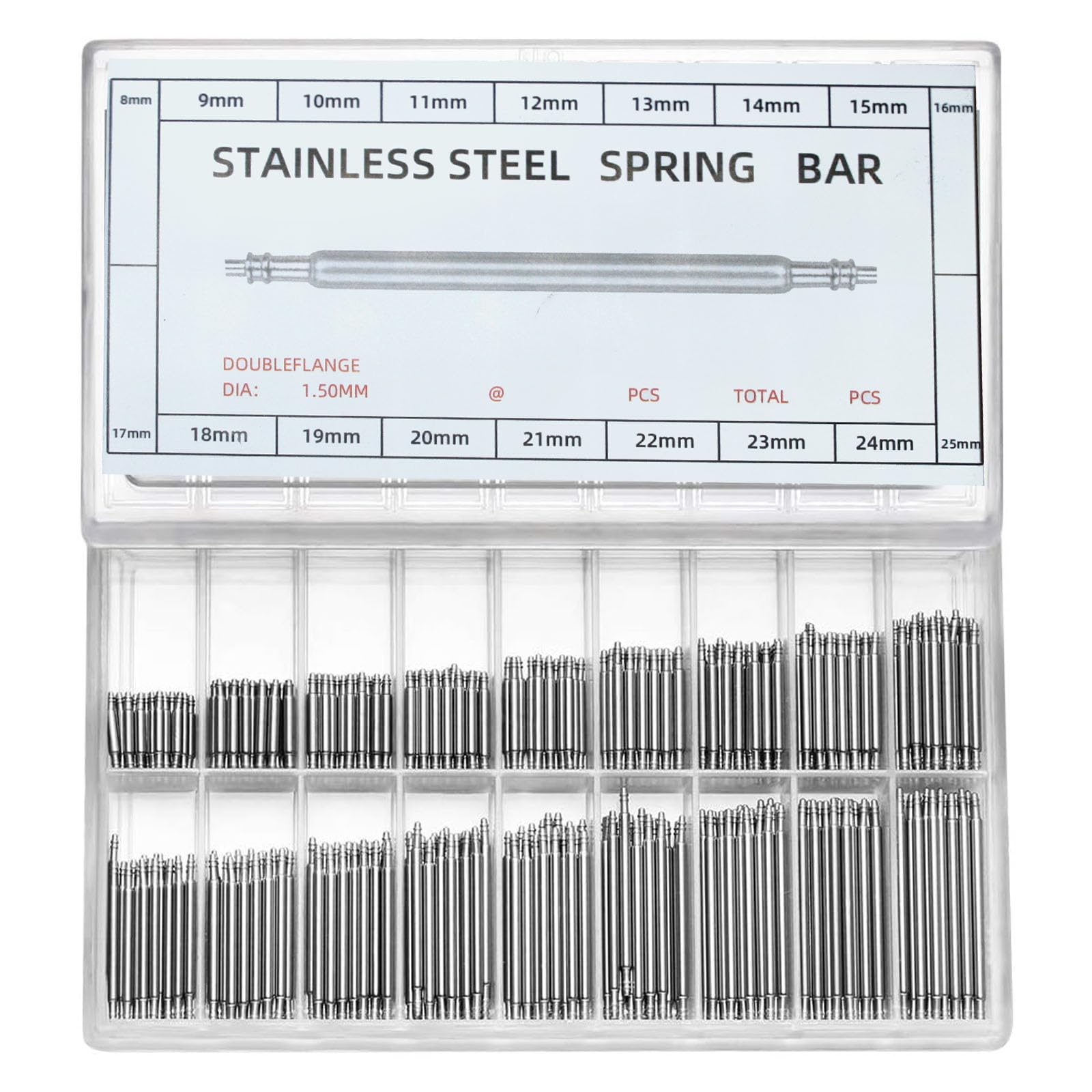 360PCS Watch Spring Bar Tool, Watch Repair Kit Stainless Steel Watch ...