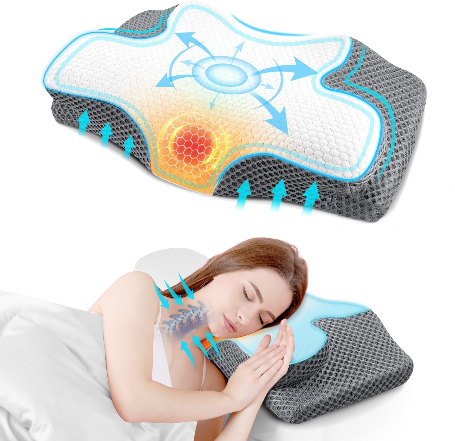 Amazon.com: Sunbeam Heated Body Pillow, 1 Count (Pack of 1) : Home ...