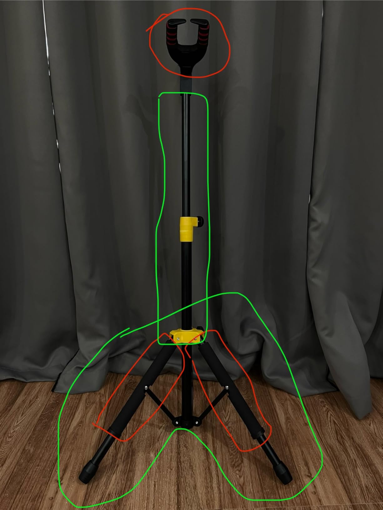 Softline Pro Tripod Guitar Stand Upright Auto Lock for Acoustic, Electric, Bass, Ukulele ...