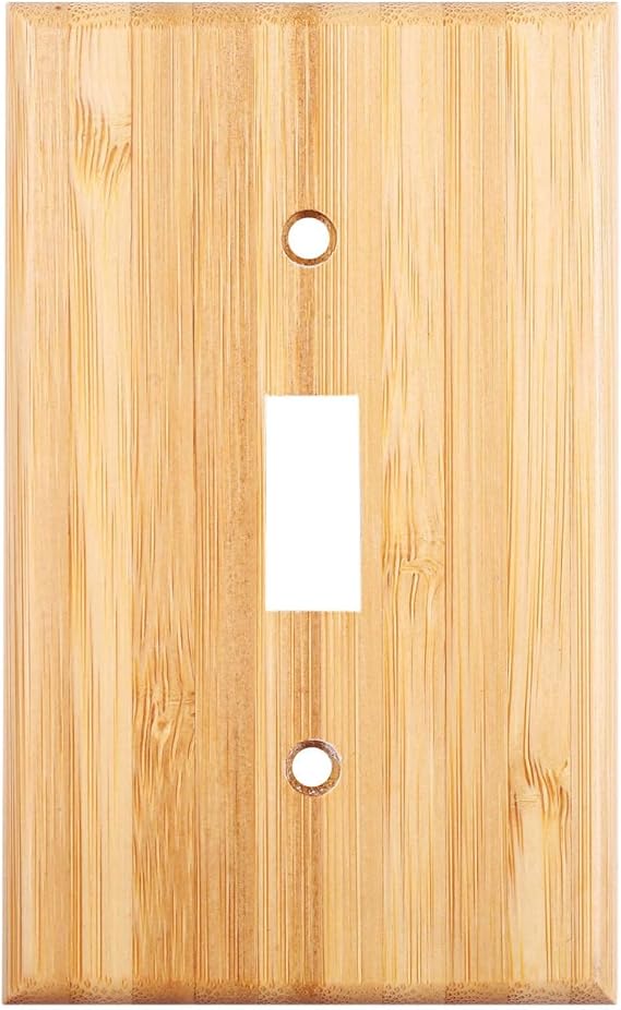 Pine Tree Solid Wood Grain Single Toggle Light Switch Cover Decorative ...