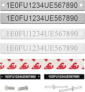 Amazon.com: Custom VIN ID Plate for Trailer, Replacement Windshield VIN ...