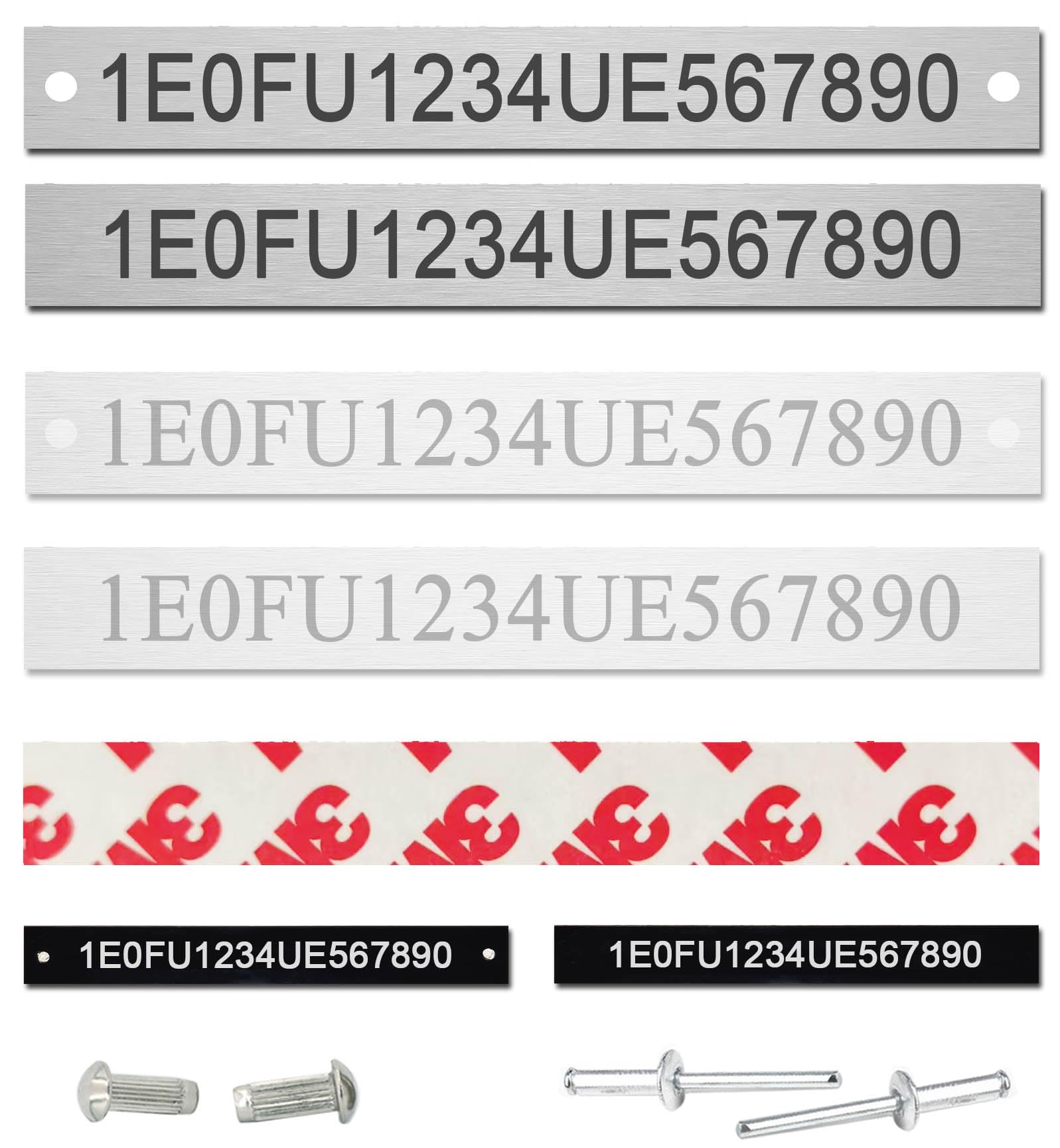 Custom Vin Id Plate For Trailer Replacement Windshield Vin Tag ...