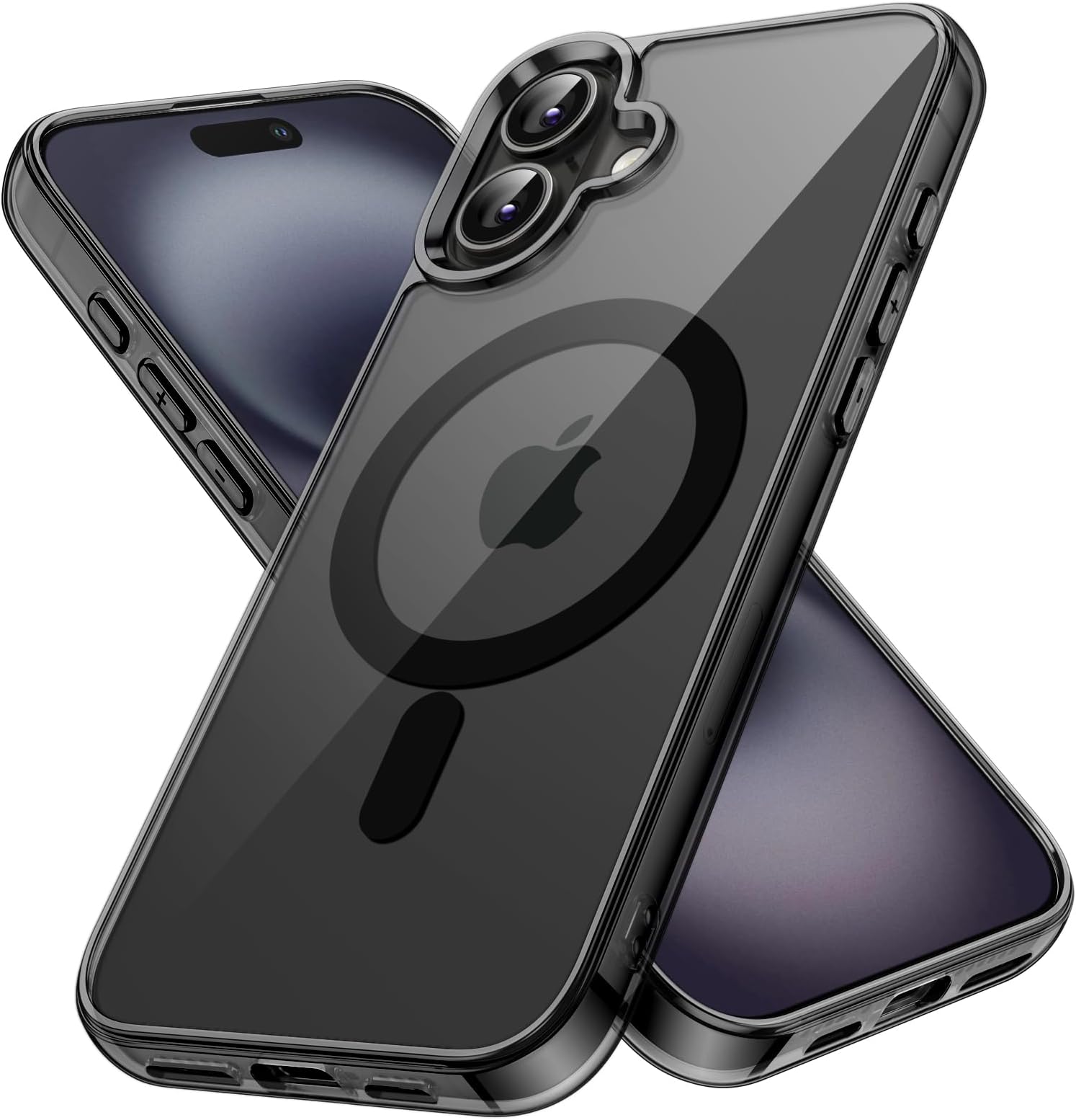 Amazon.co.jp: JETech iPhone 16 6.1インチ用 マグネット ケース MagSafe対応 衝撃吸収 バンパーカバー ...