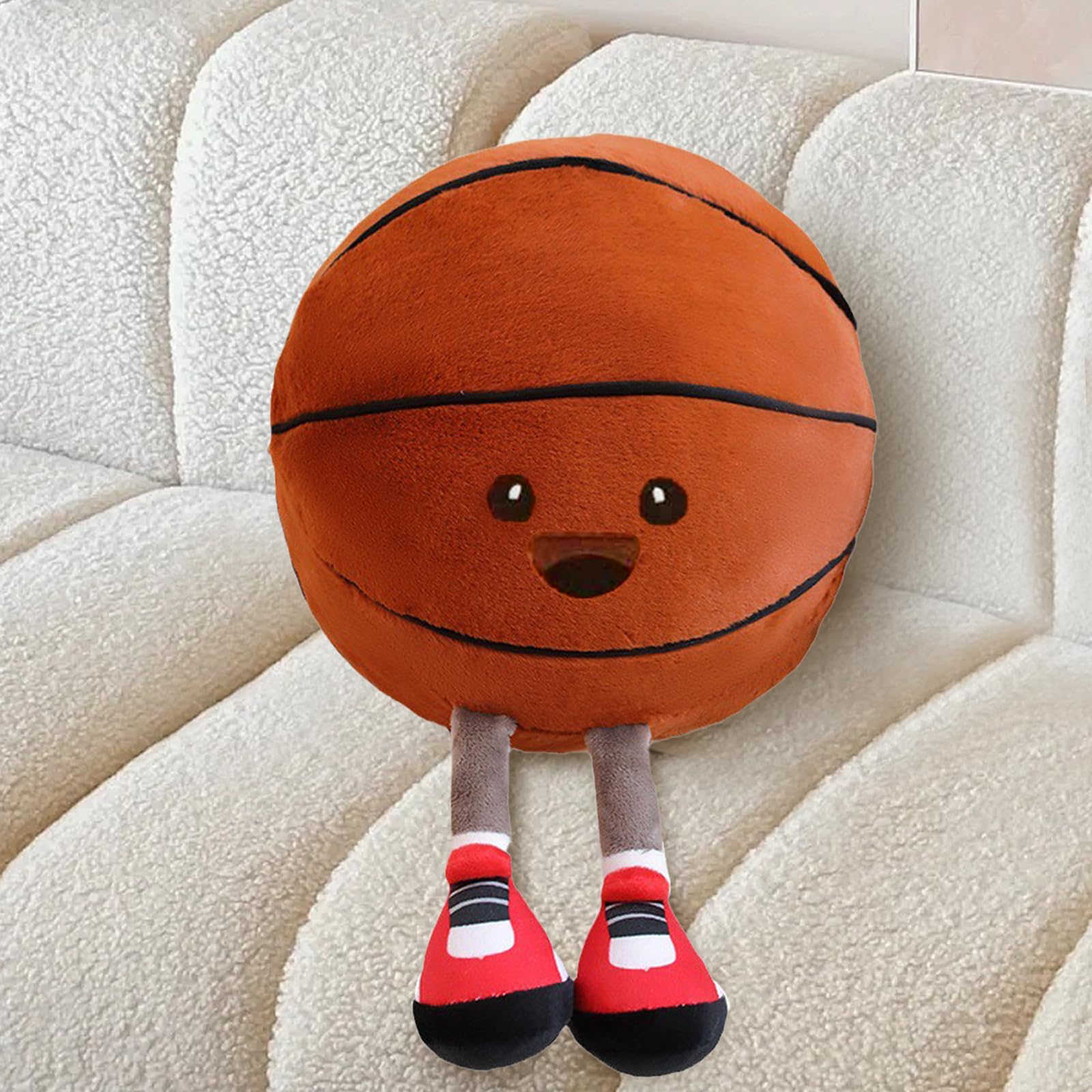 Amazon.com: Sports Pillows Basketball Pillow Fluffy Basketball Plush ...
